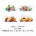 28 Fresh Summer Fruits Clipart, Fruit in Water Splash PNG Digital ...