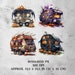 20 Halloween Campers Clipart,watercolor Spooky Caravan PNG Digital Clip ...