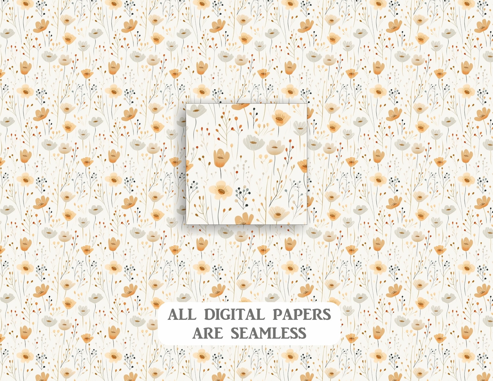 20 Beige Nursery Digital Paper Bundle Pack, Teddy Bear Seamless Pattern ...