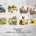 26 Farm Life Clipart, Cute Watercolor Farm Animals PNG Digital Clip Art ...