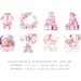 35 Watercolor Baby Shower Clipart Baby Girl Bundle Digital Clip Art ...