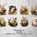 25 Foxes in Forest Clipart, Watercolor Woodland Animals PNG Digital ...