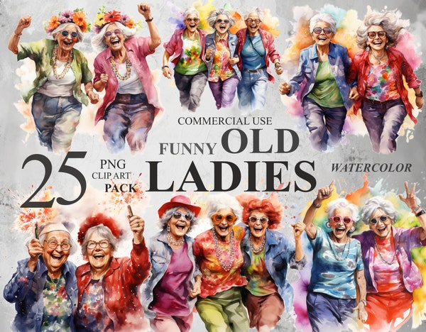 Old Ladies Clipart, Old People Clipart, Funny Old Ladies PNG, Grandma Clipart, Downloads People ...