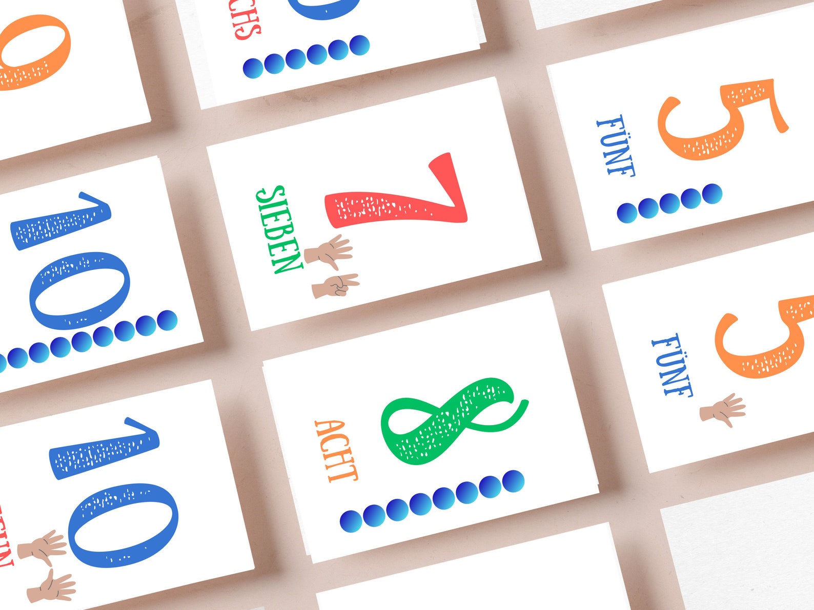 Number Cards for Download | Montessori Learning Cards | PDF | Preschool ...