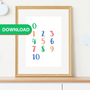 Number Cards for Download | Montessori Learning Cards | PDF | Preschool ...