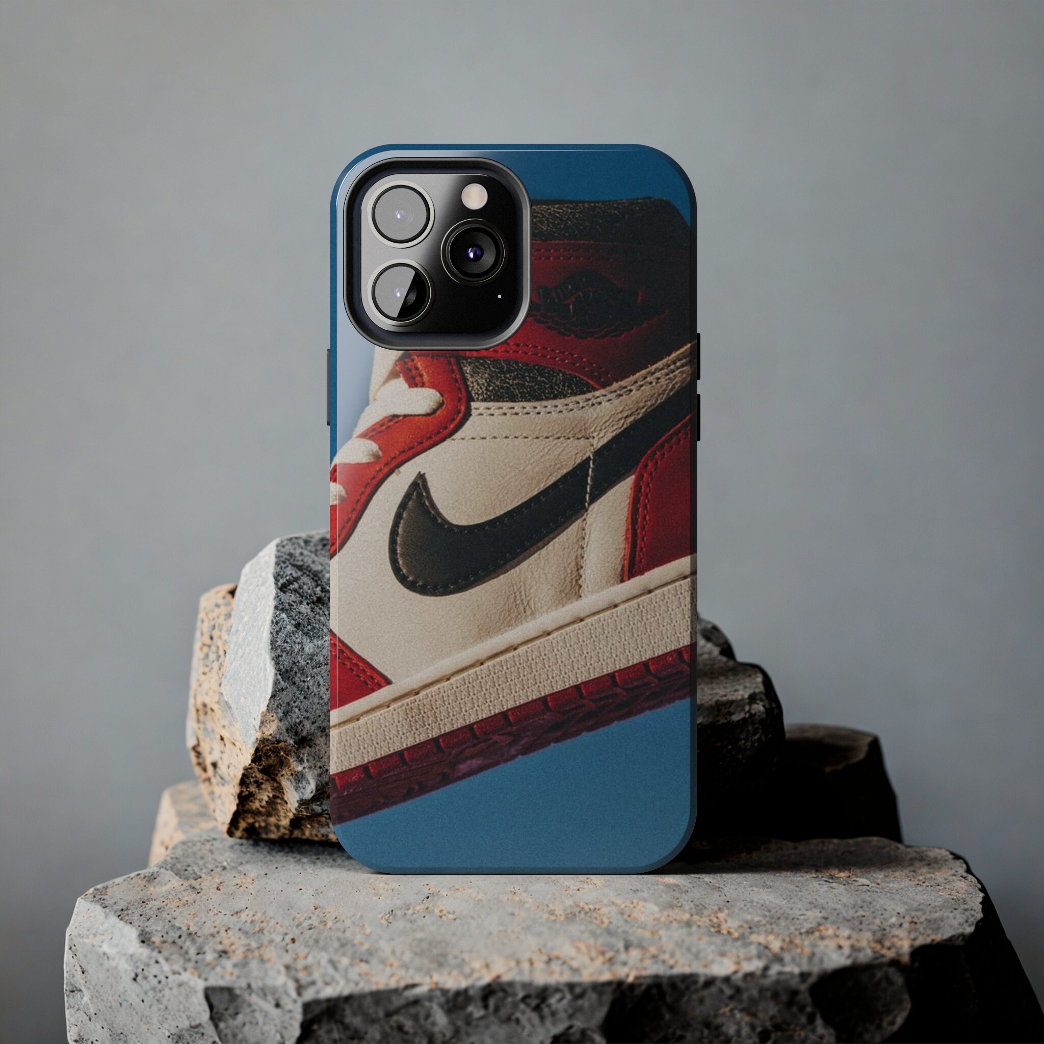 Vintage OG Sneaker Chicago Jordan 1 Red Blue Tough iPhone Case - Etsy