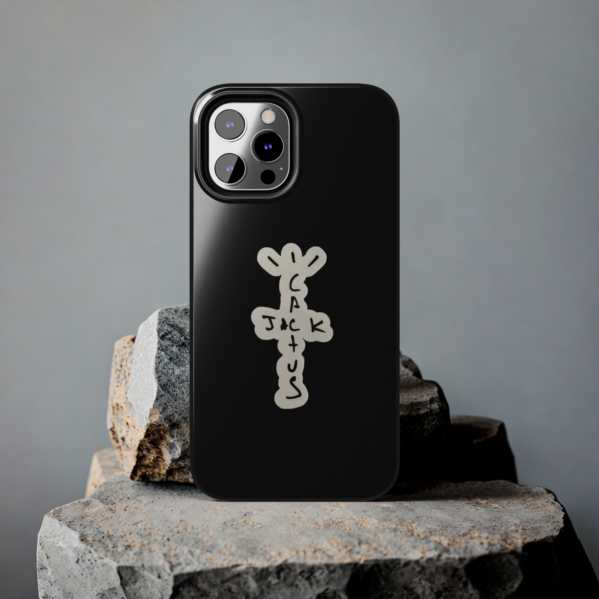 Travis Scott Logo Hiphop Rap Black White Tough iPhone Case - Etsy