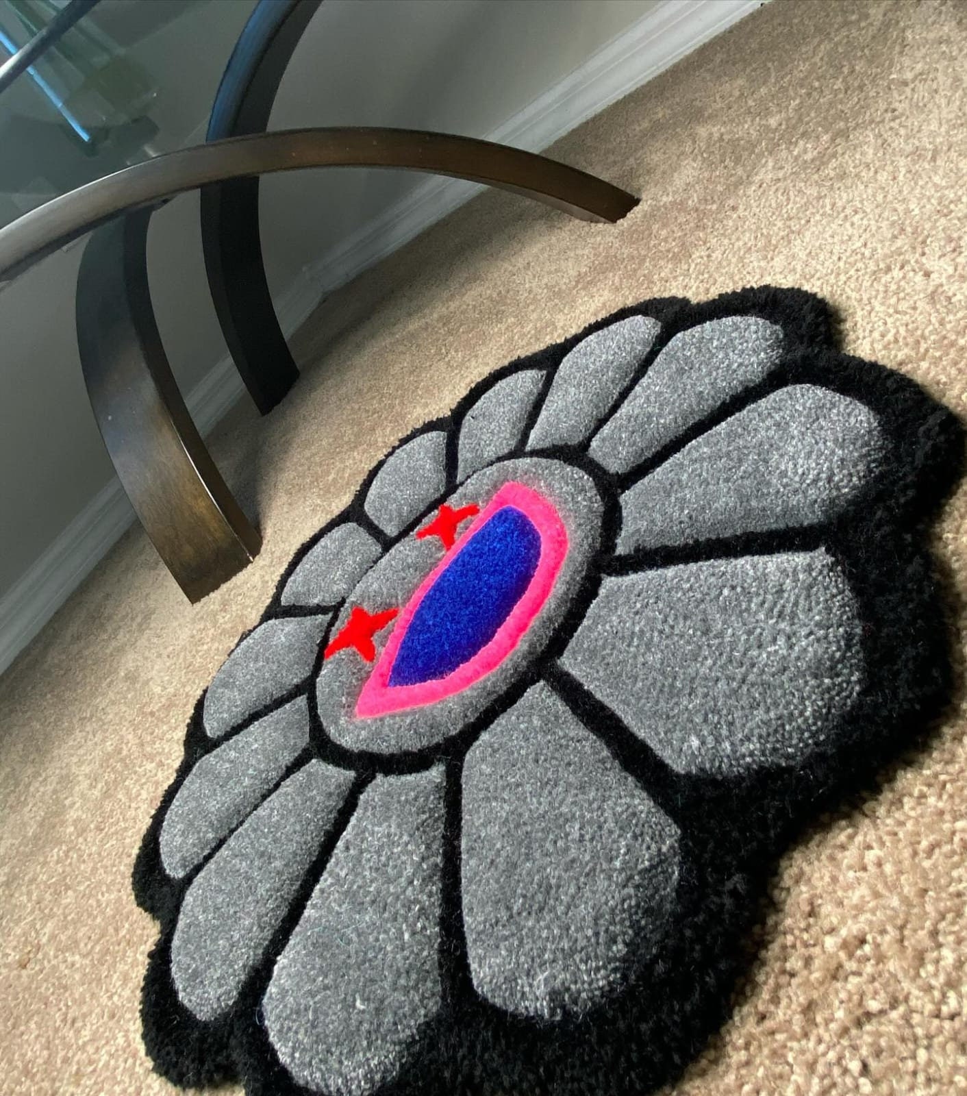 Round Shape Handmade Tufted Wool Carpet - Etsy