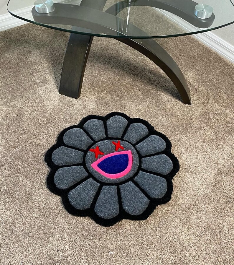Round Shape Handmade Tufted Wool Carpet - Etsy