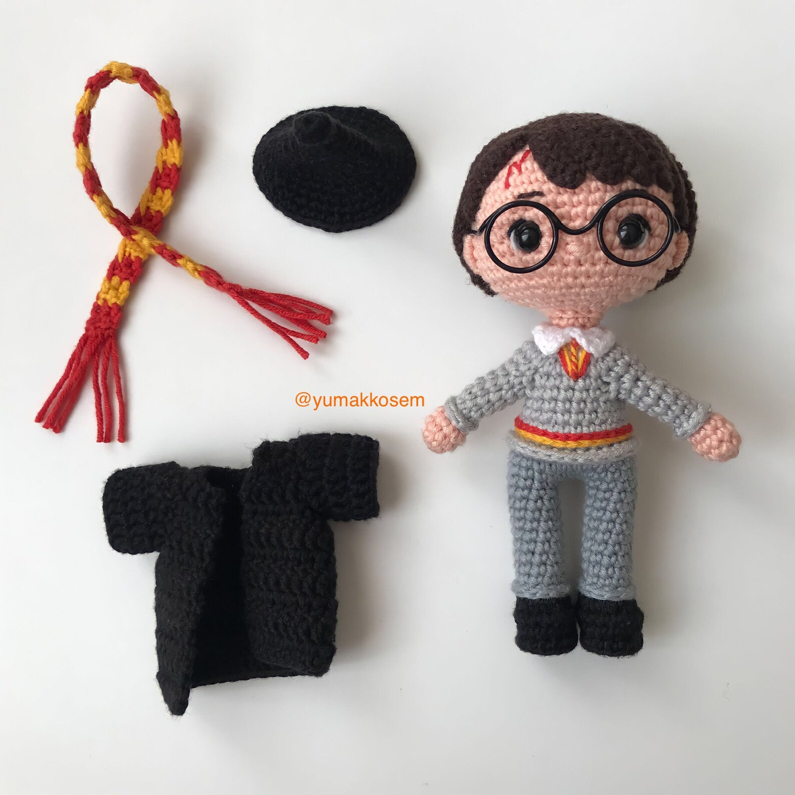 Amigurumi Wizard Crochet Pattern: 4-in-1 Doll Set (PDF Pattern-english ...