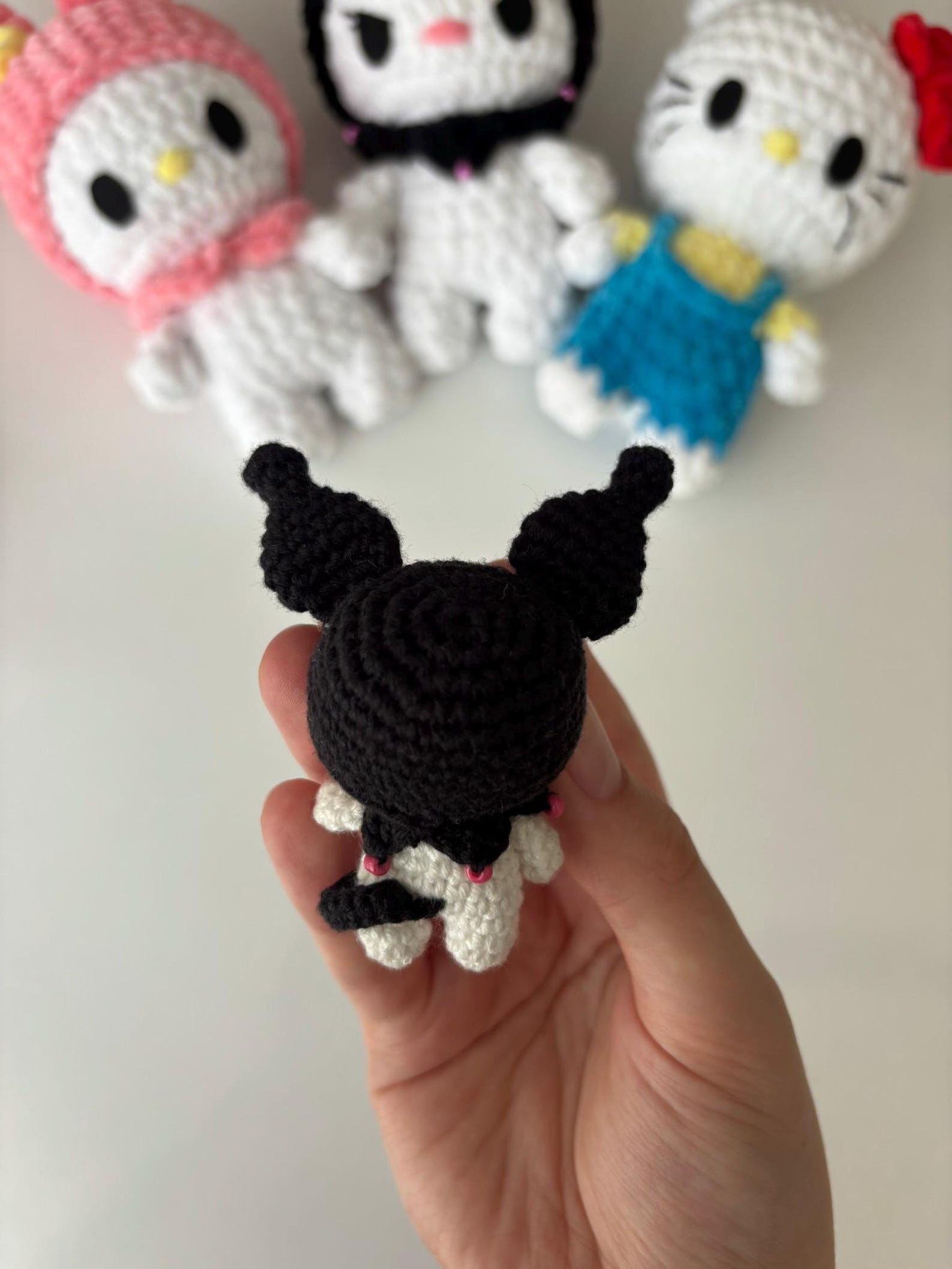 Amigurumi Crochet Keychain Pattern 3 In 1 Set English Pdf Etsy