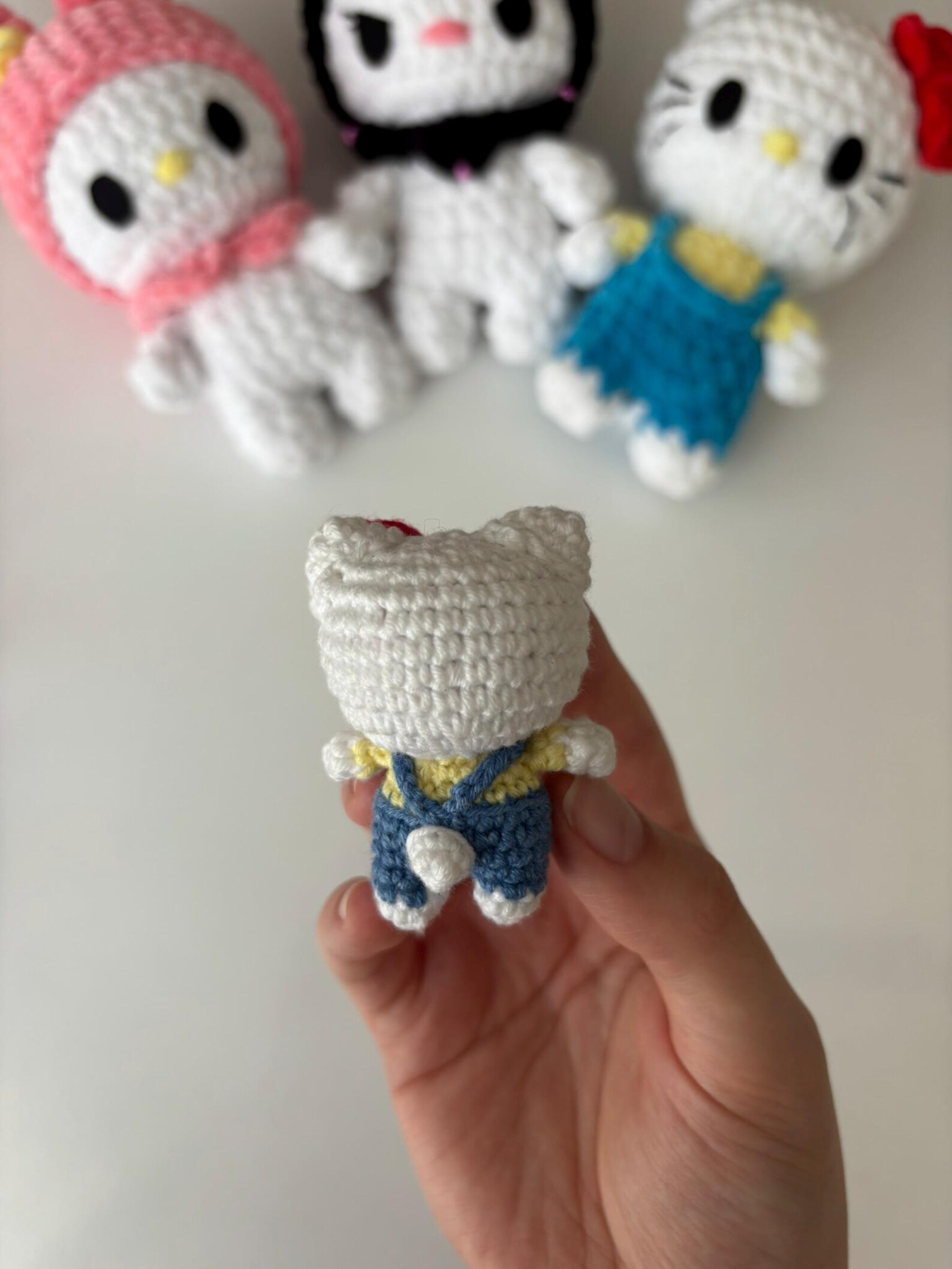 Amigurumi Crochet Keychain Pattern 3 In 1 Set English Pdf Etsy