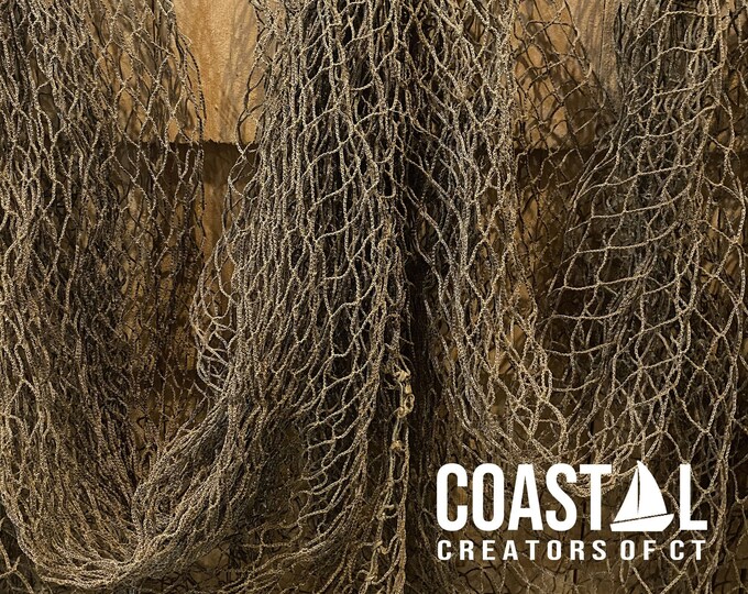 Authentic Commercial Grade Knotless Fishing Net 5' X 10', Coastal ...