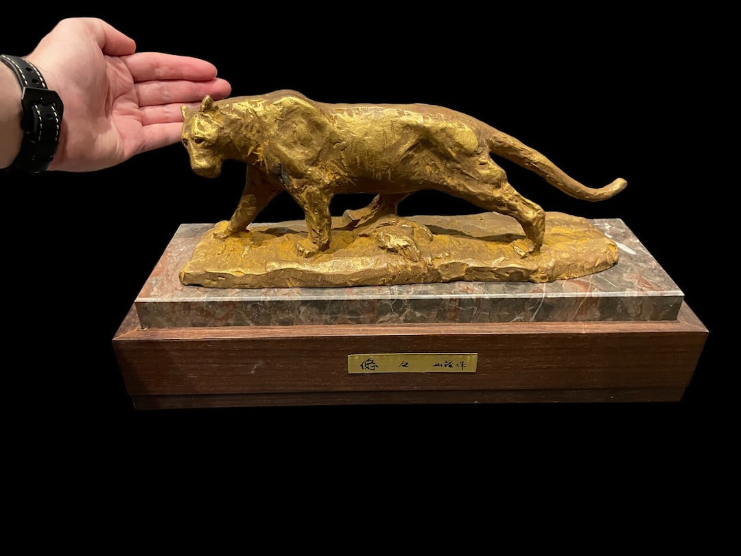 Seibo Kitamura Bronze Tiger Famous Japanese Bronze Artist 13 - Etsy