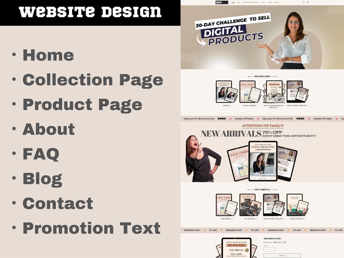 Shopify Theme for Selling Online Courses, Shopify, Shopify Templates ...