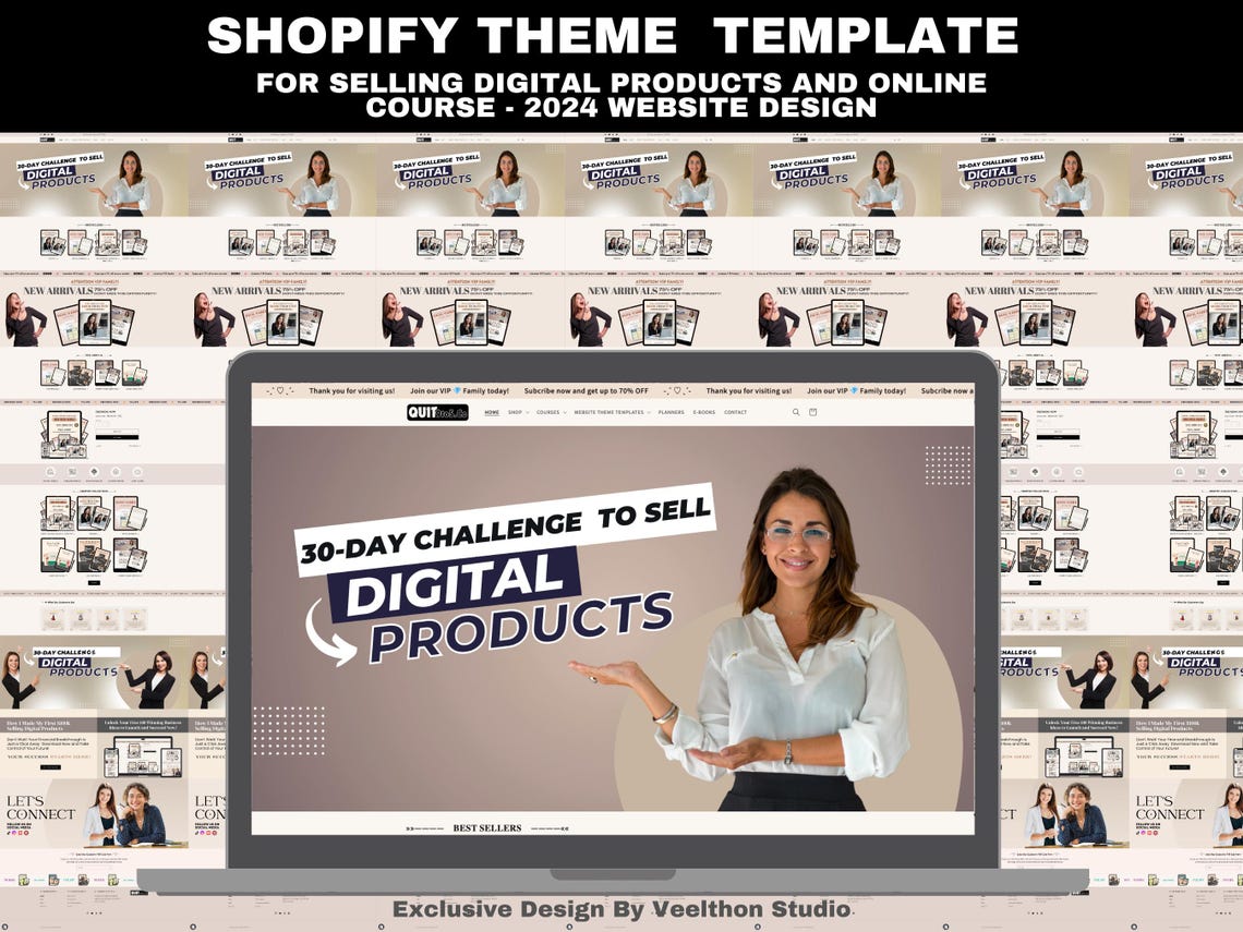 Shopify Theme for Selling Online Courses, Shopify, Shopify Templates ...