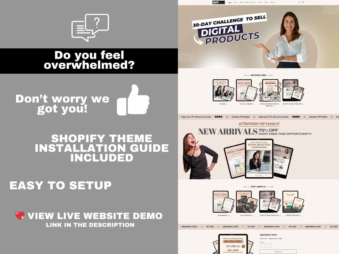 Shopify Theme for Selling Online Courses, Shopify, Shopify Templates ...