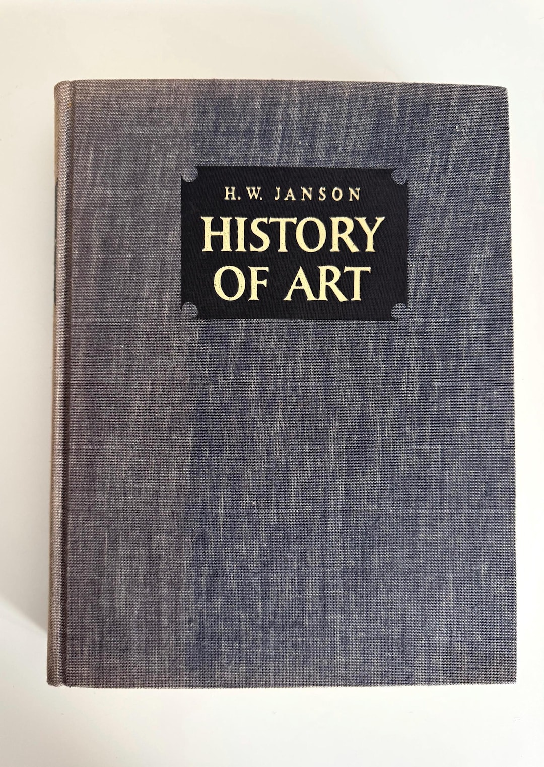 Vintage History of Art Book: H.W. Janson, Faded Navy Fabric Cover ...