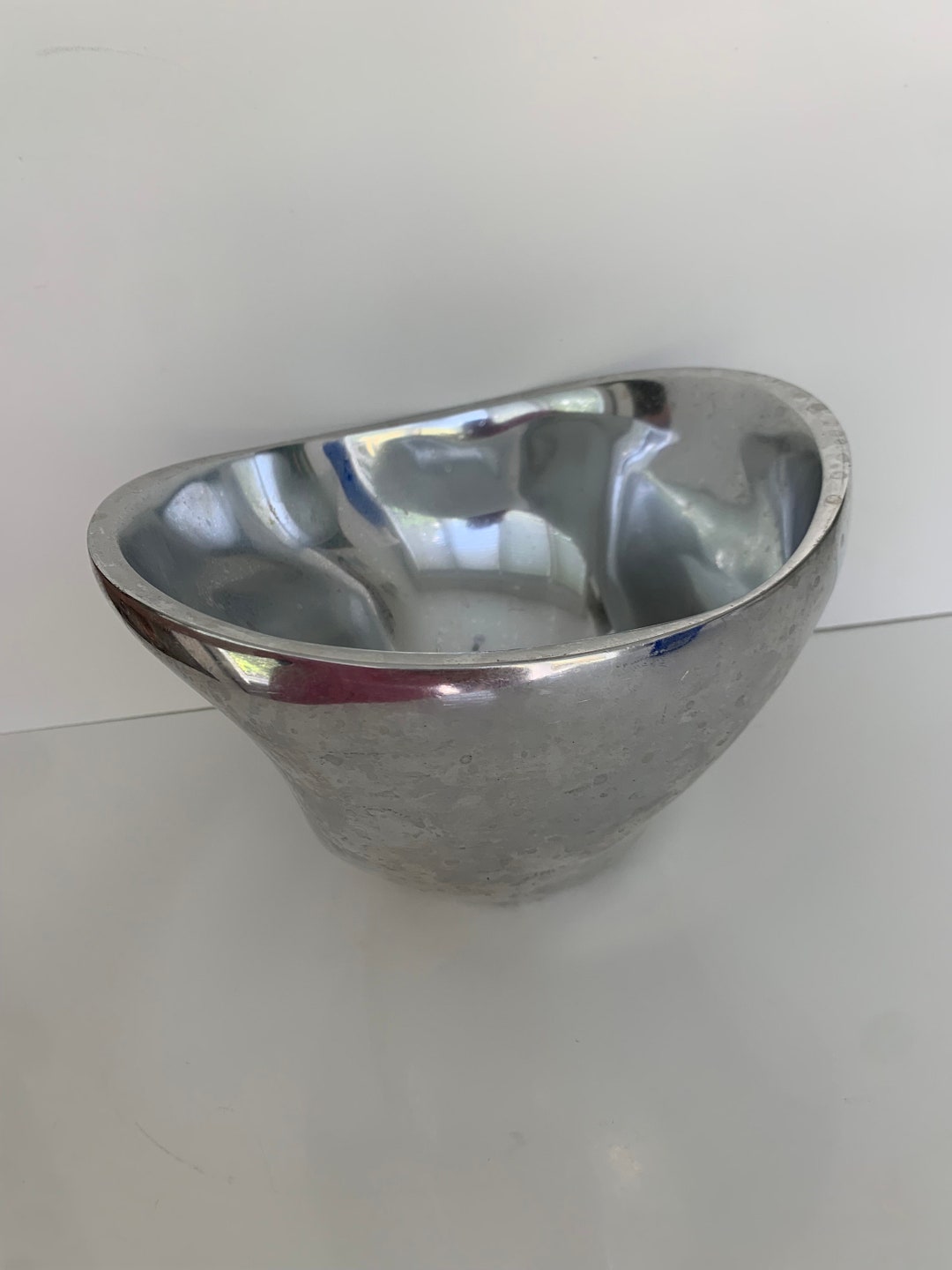 Vintage Designer Nambe Silver Pewter Organic Swirl Shape Bowl by Fred ...