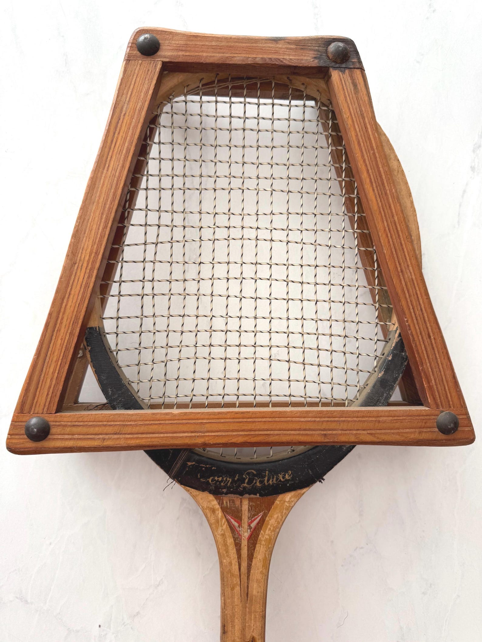 Vintage Tennis Racket Racquet Slazenger Rocket With Leather Handle ...