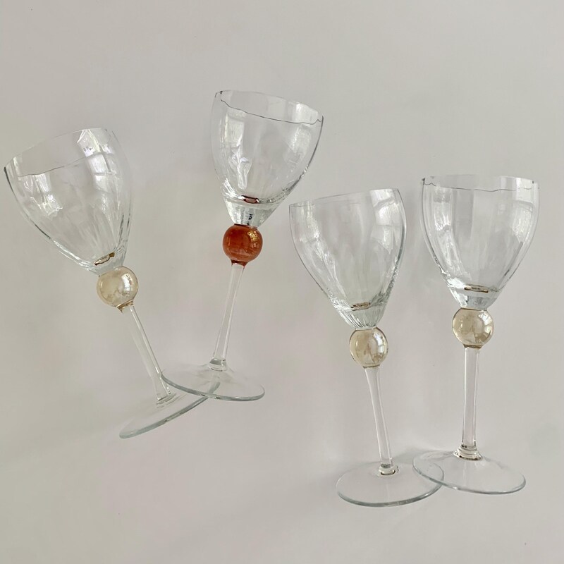 Vintage Wine Glasses - Etsy