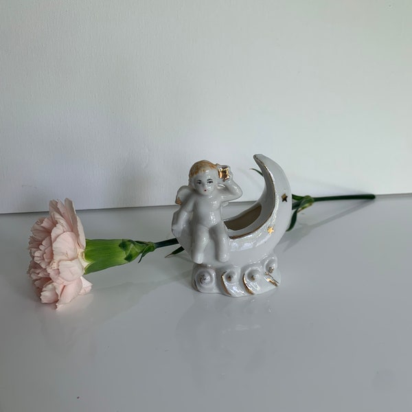 Ceramic Crescent Moon Vase - Etsy