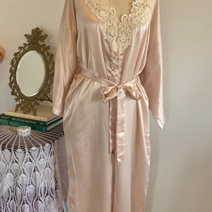 Vintage Barbie Pale Pink Robe Wrap Dress With Amazing Lace and Pearl ...