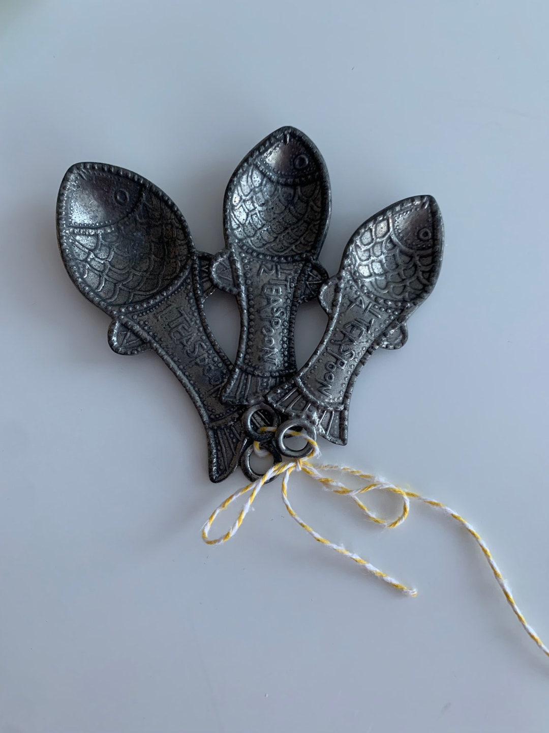 Vintage Pewter Fish Measuring Spoons. Very Anthropologie Vibes - Etsy
