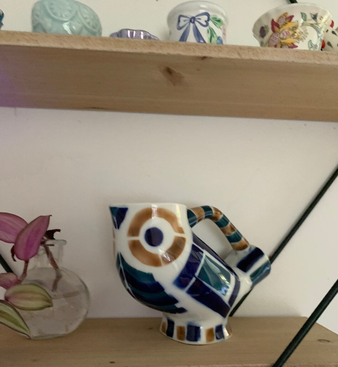 Vintage Ceramic Porcelain Sweet Blue Bird Pitcher Creamer - Etsy