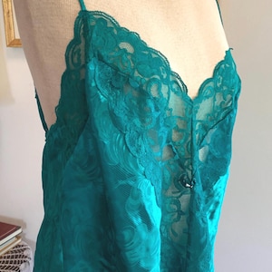 Vintage Victoria’s Secret Style Kelly Green Turquoise Jade Lingerie ...