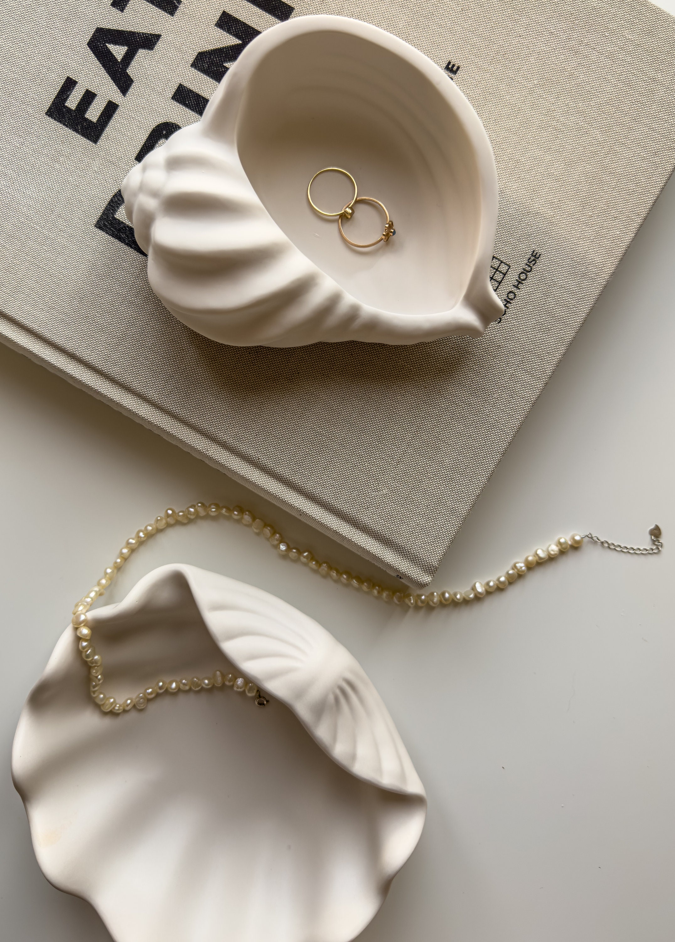 Seashell Jewelry Dish Jewelry Tray Decorative Tray Coastal Seaside Home ...