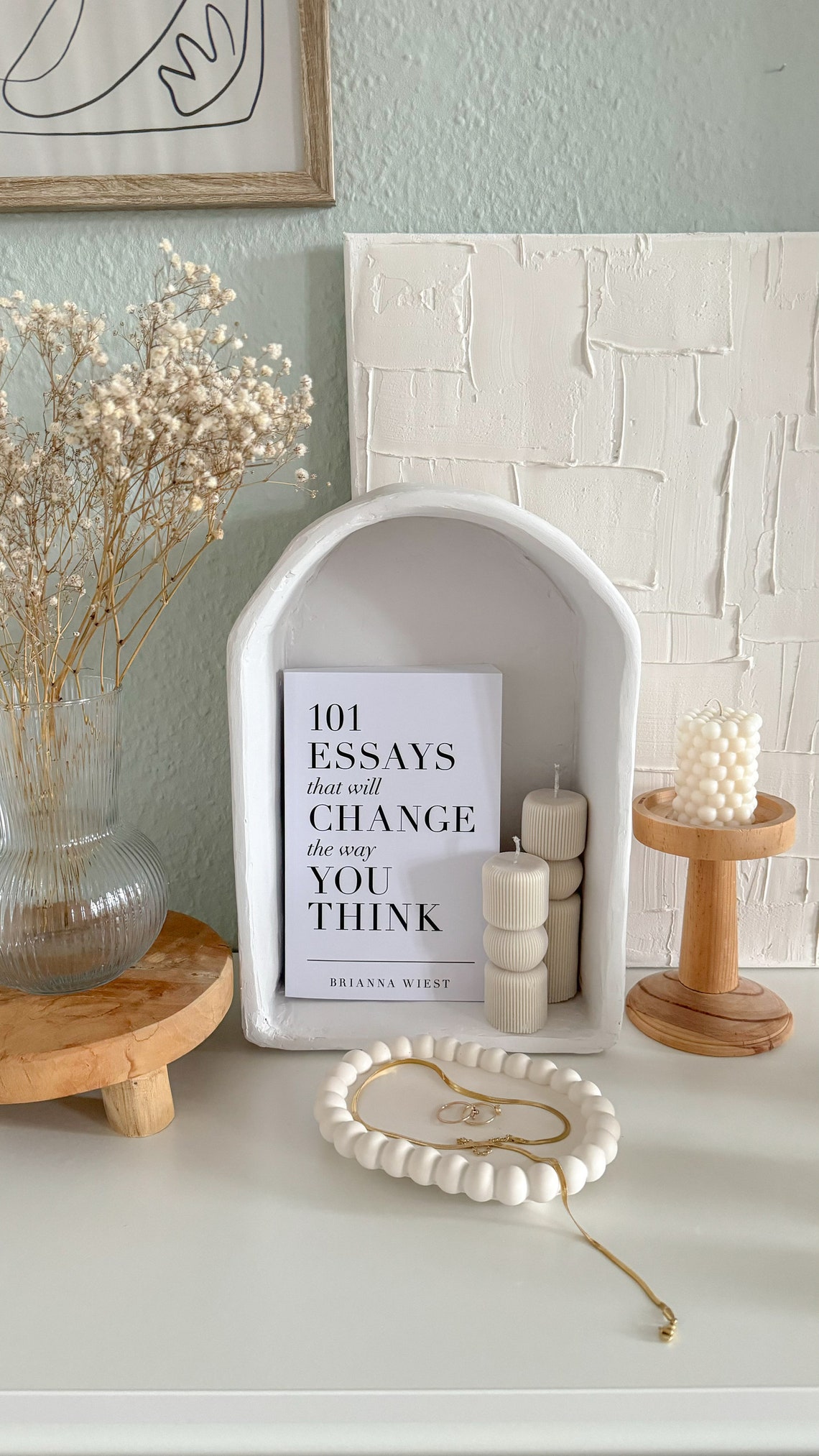 Arch Shelf Aesthetic Minimalist Shelf Handmade Decor Recycled Decor ...