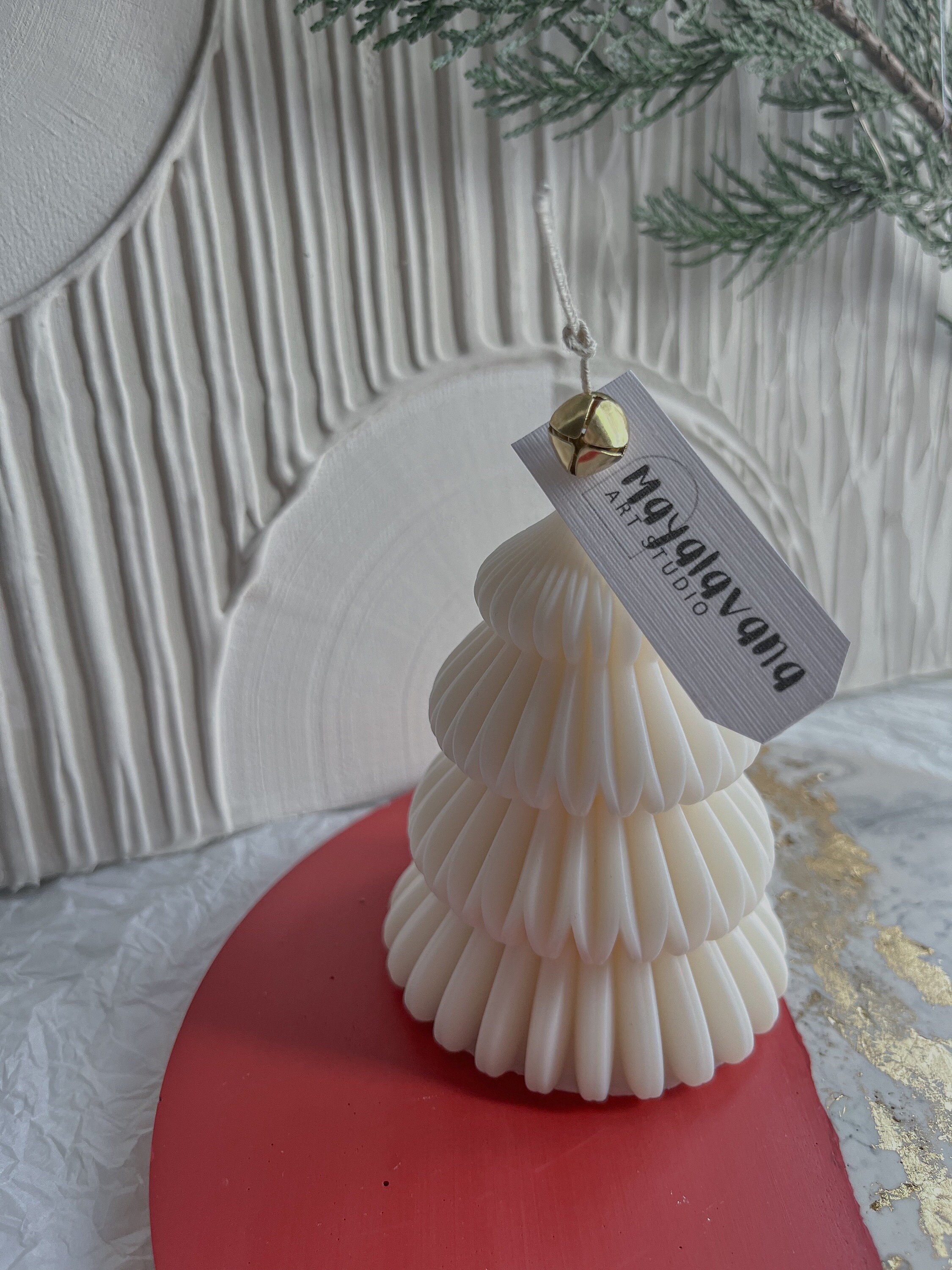 Origami Christmas Tree Candle | Coconut Wax | Christmas Decor ...