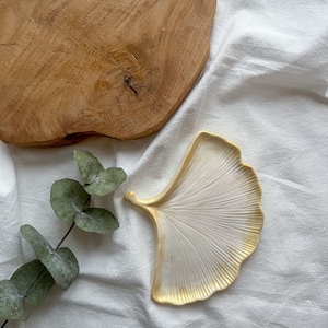 Decorative Tray L Ginko Leaf | Ceramic Tray | Jewelry Tray | Home Decor ...