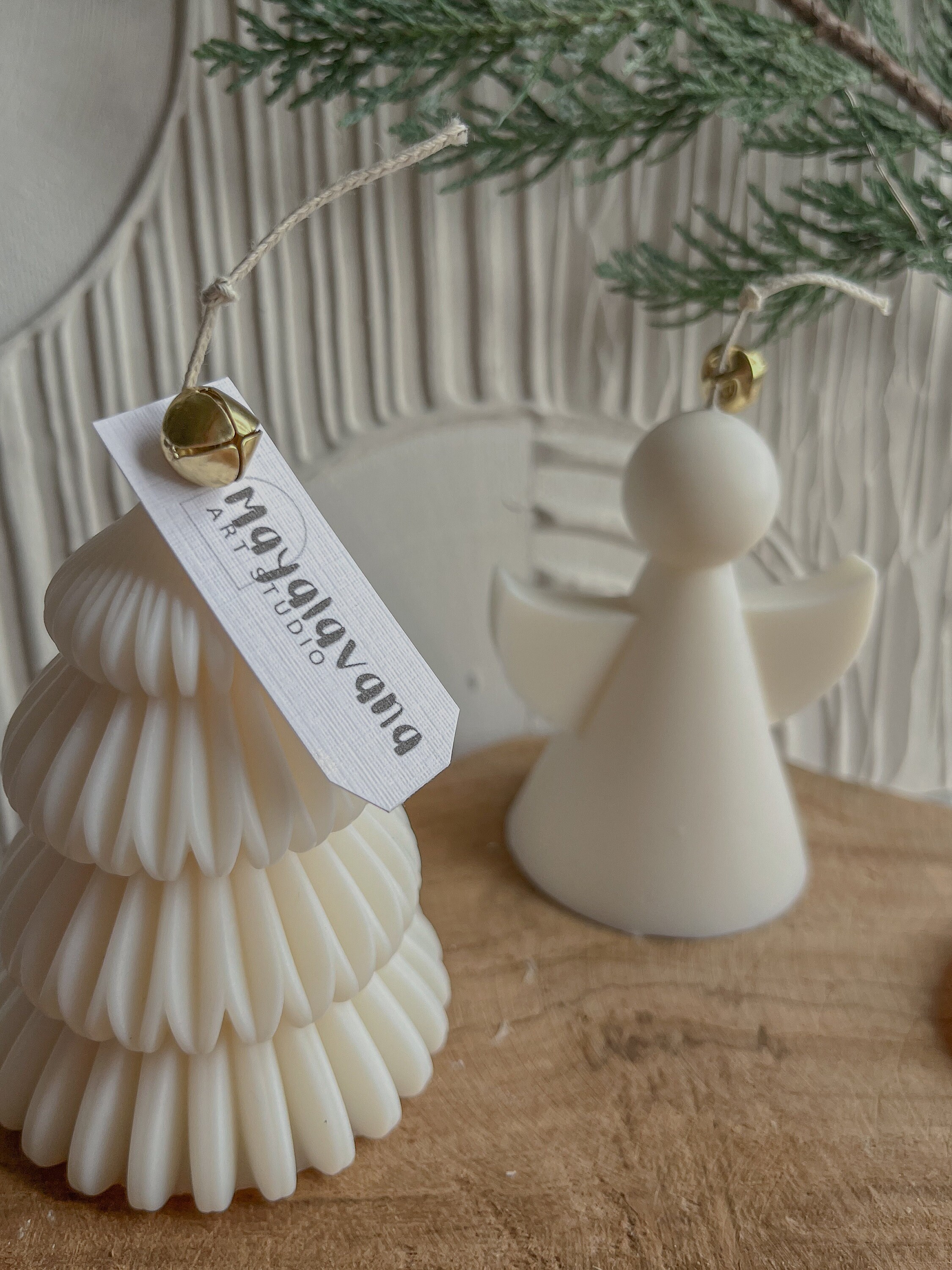 Origami Christmas Tree Candle | Coconut Wax | Christmas Decor ...