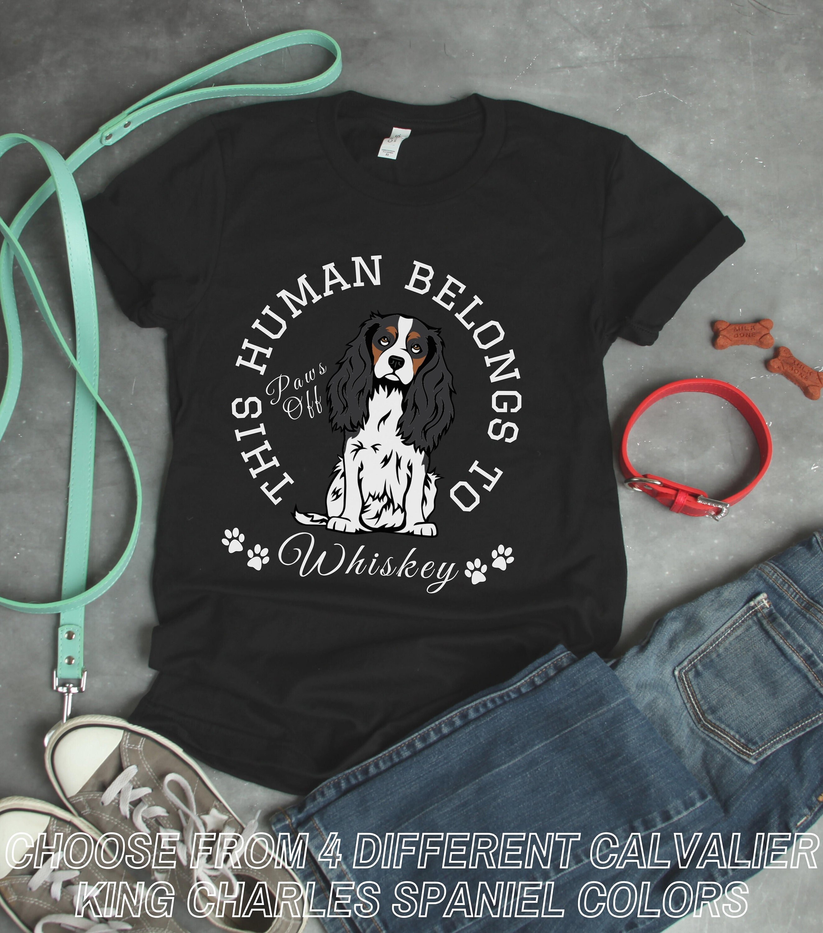 Custom Cavalier King Charles Spaniel Shirt, Cute Personalized Sitting ...
