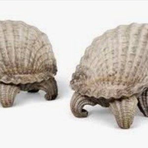 Pair of 20th Century Shell Grotto Garden Chairs - Etsy