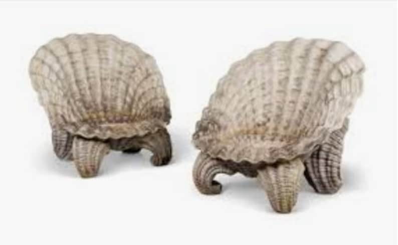 Pair of 20th Century Shell Grotto Garden Chairs - Etsy