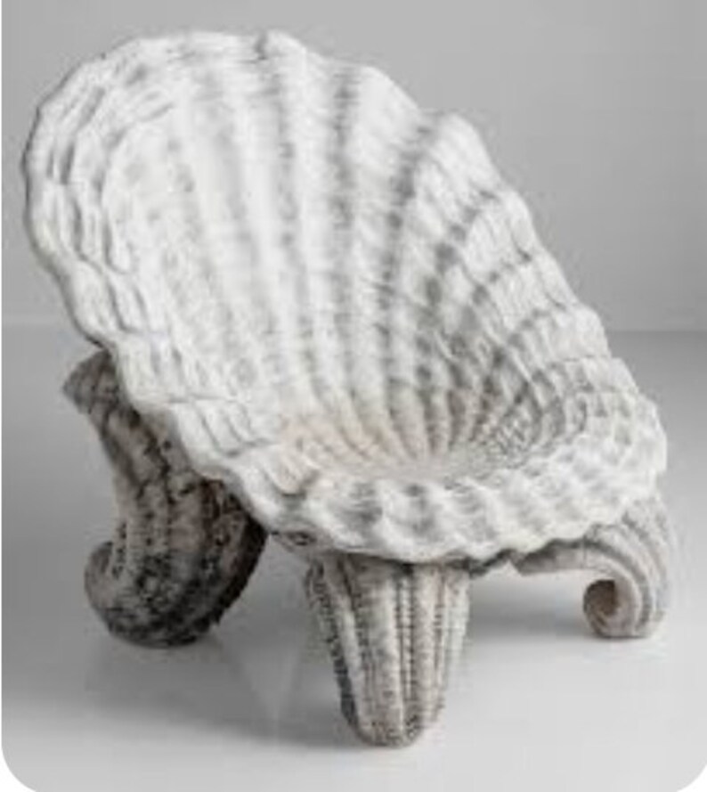 Pair of 20th Century Shell Grotto Garden Chairs - Etsy