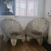 Pair of 20th Century Shell Grotto Garden Chairs - Etsy