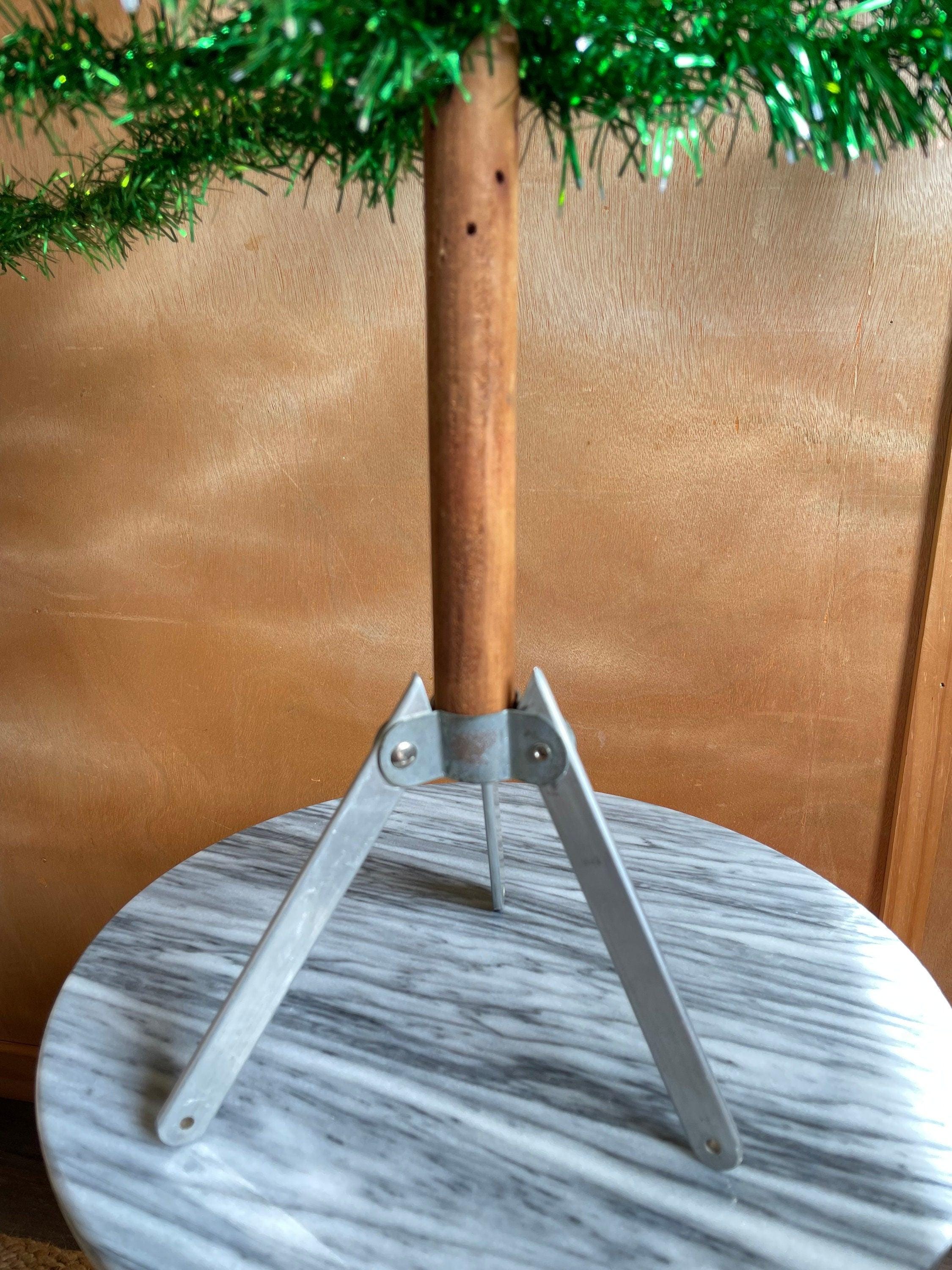 Emerald Green Atomic Midcentury Modern Sparkly Tinsel Tree Vintage ...