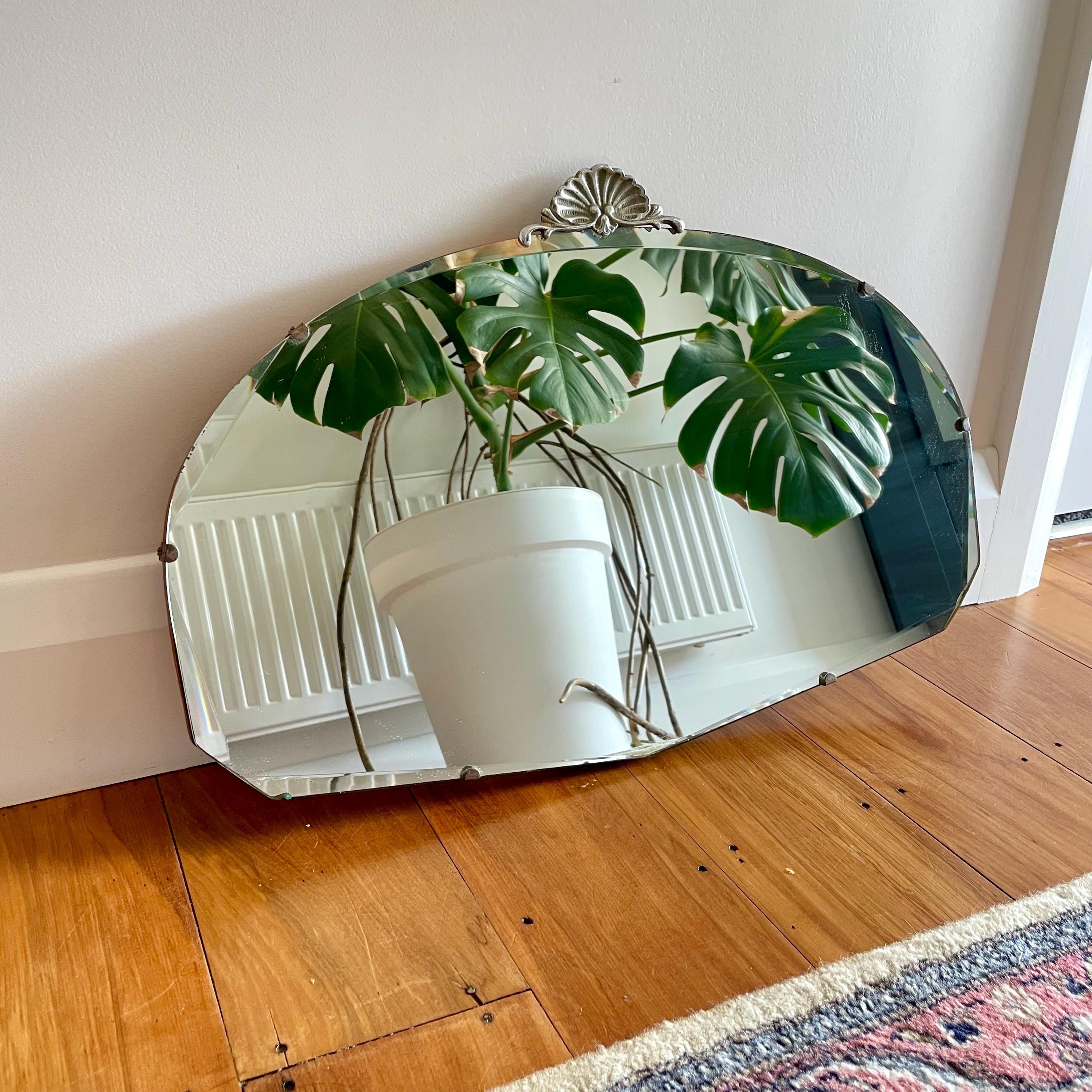 The Poseidon Mirror Antique Art Deco Mirror in Clamshell Shape With ...