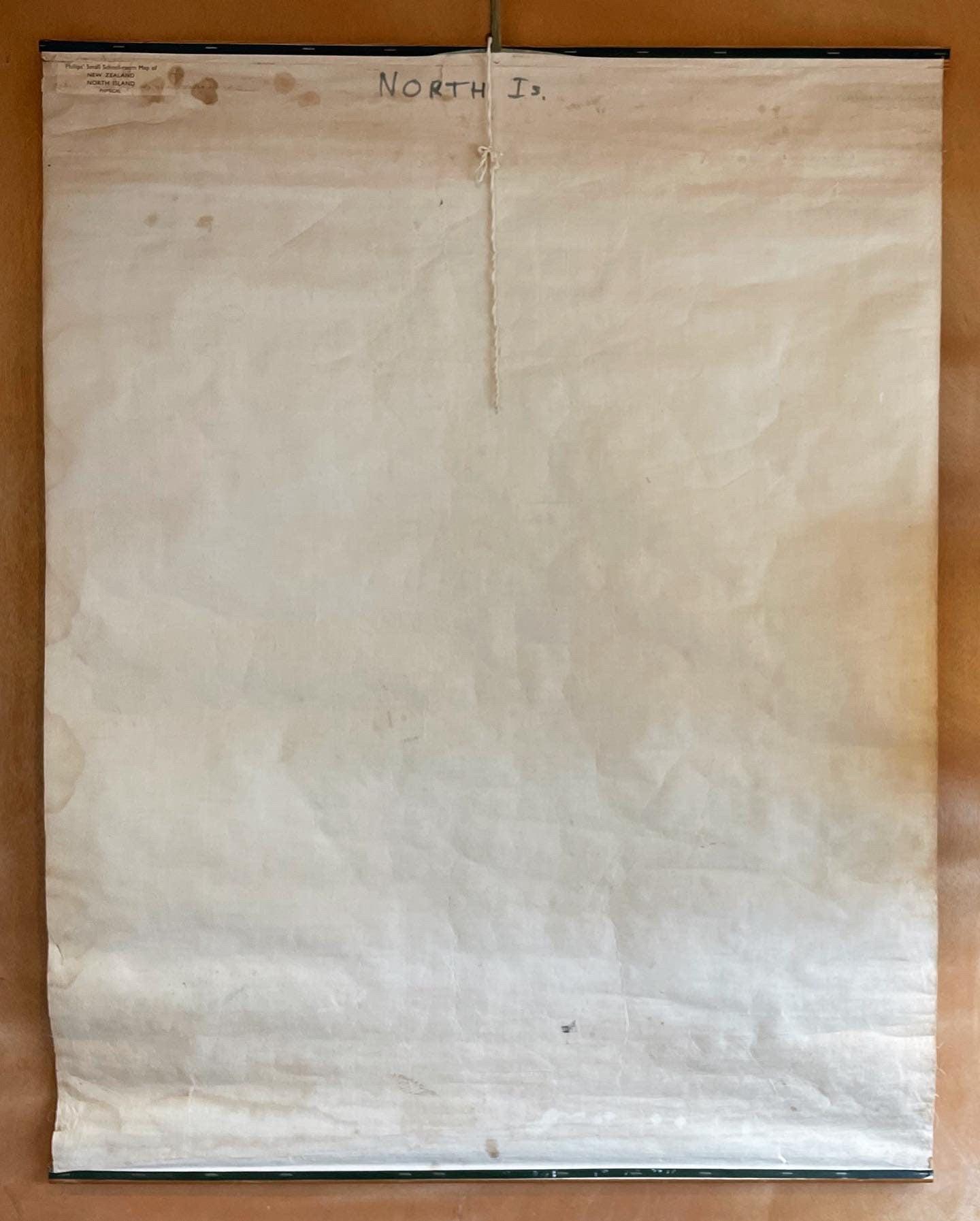Large Vintage Hanging Map of New Zealand North Island Chart - Etsy