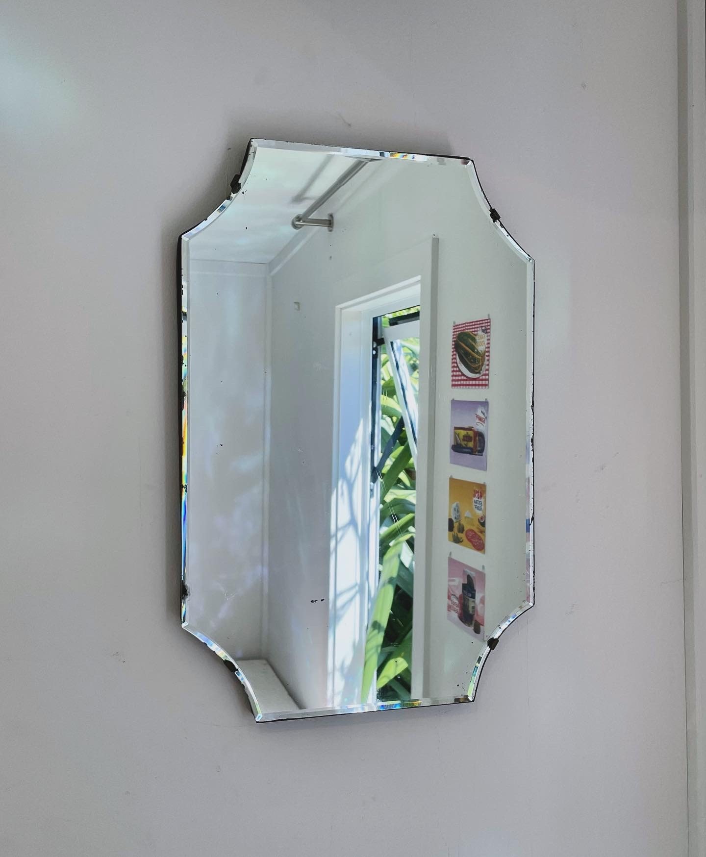 Arched Rectangular Art Deco Mirror Antique Wall Mirror - Etsy