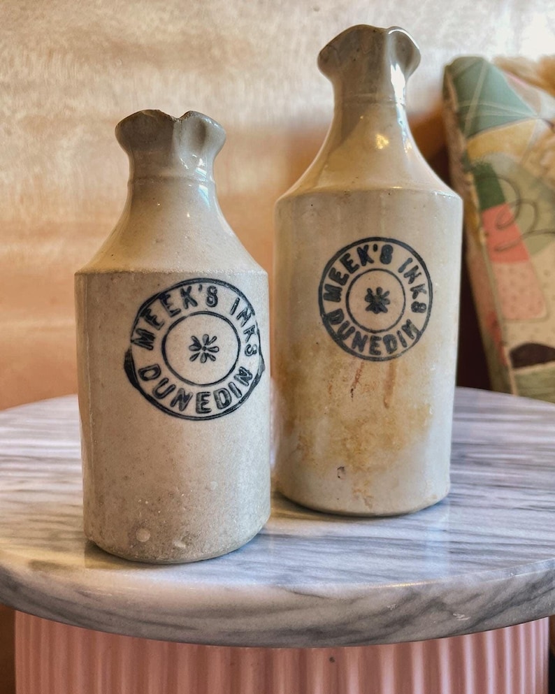 Antique Glazed Stoneware Ink Bottles - Dunedin New Zealand - Pick From ...