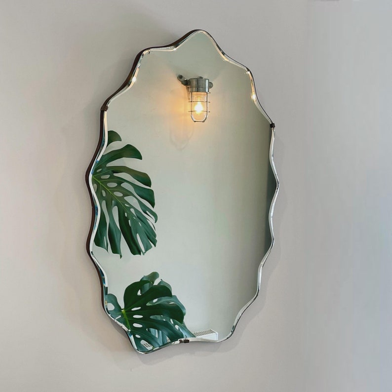 Wavy Squiggle Mirror - Authentic Art Deco Vintage Mirror - Etsy