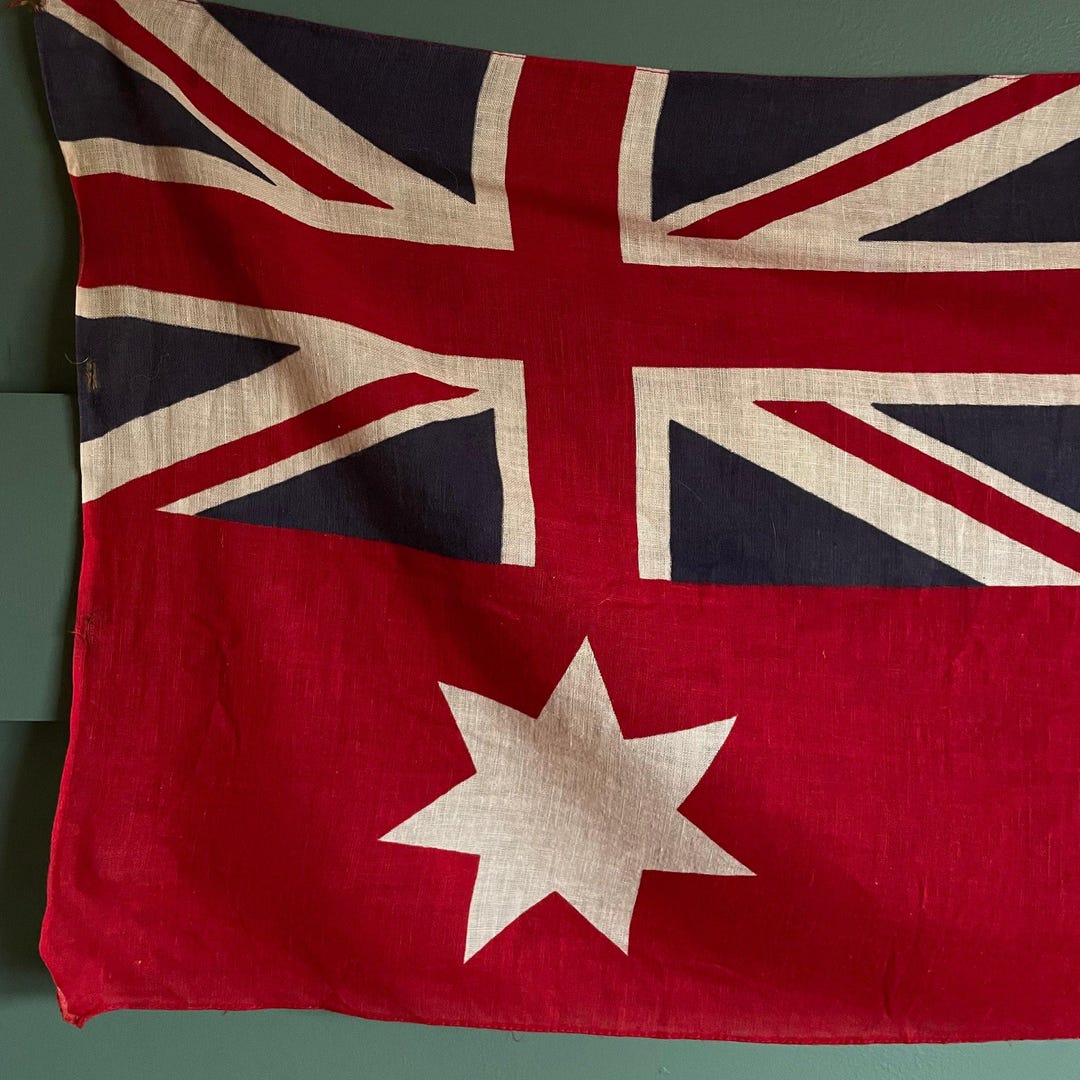 Australian Red Ensign Flag WWI Era Antique Nautical Cotton Flag - Etsy