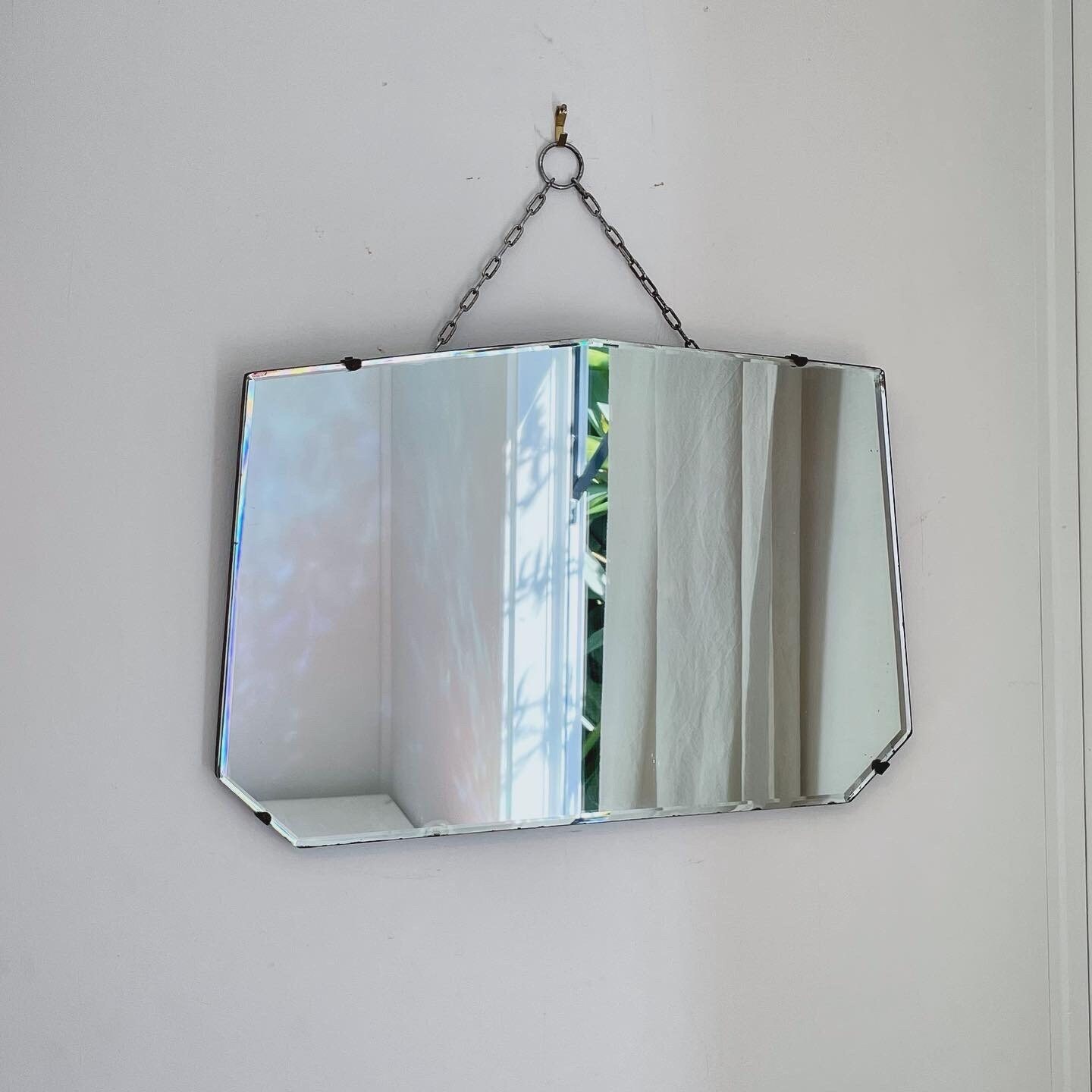 Frameless 1930s Art Deco Mirror With Beveled Edges - Etsy