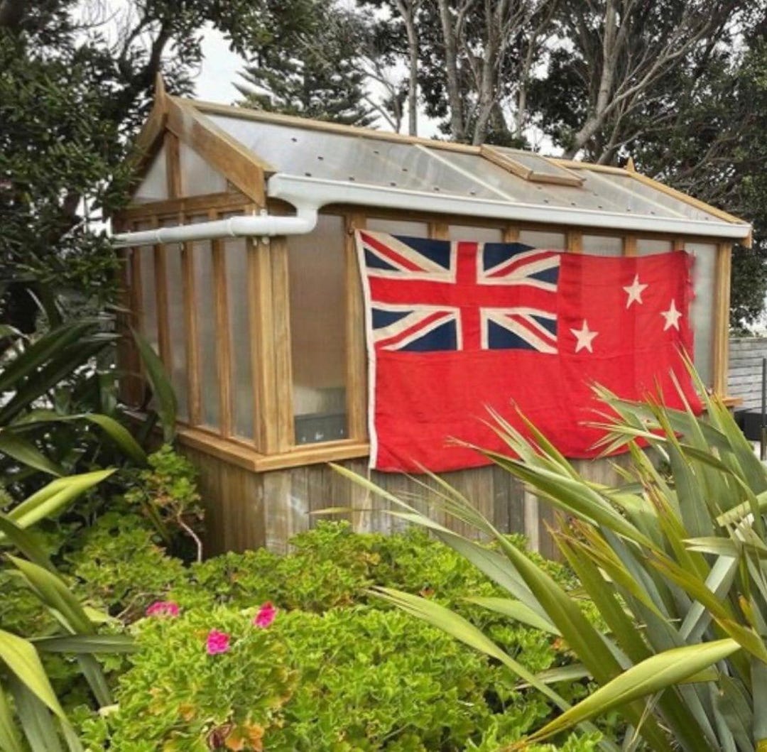 Antique New Zealand Nautical Flag - Extra Large Stitched Panel Flag - Etsy