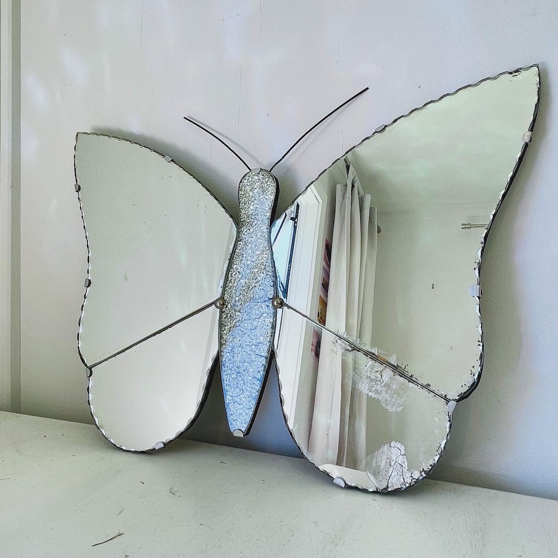 Antique Art Deco Butterfly Mirror - Etsy
